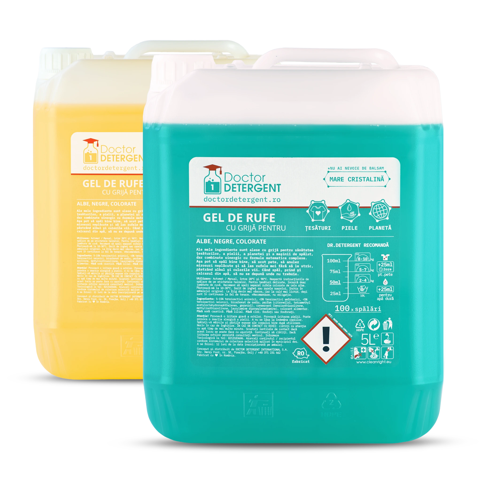 Detergent cu parfum de Mare Cristalină + Tei Înflorit | Doctor Detergent